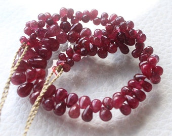 Ruby Tear Drop | Etsy