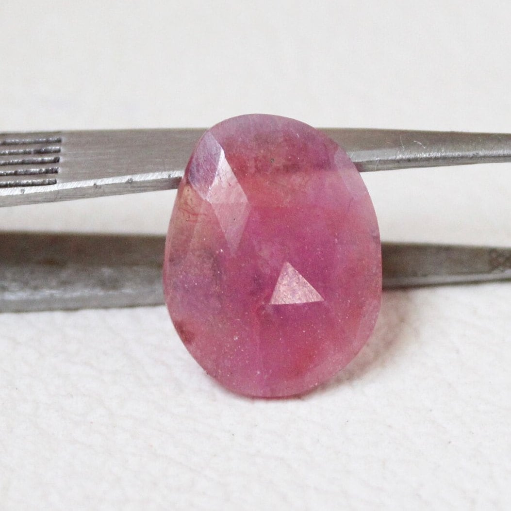 Red Ruby Rose Cut Natural Ruby Rose Cut Flat Back Cabochons - Etsy