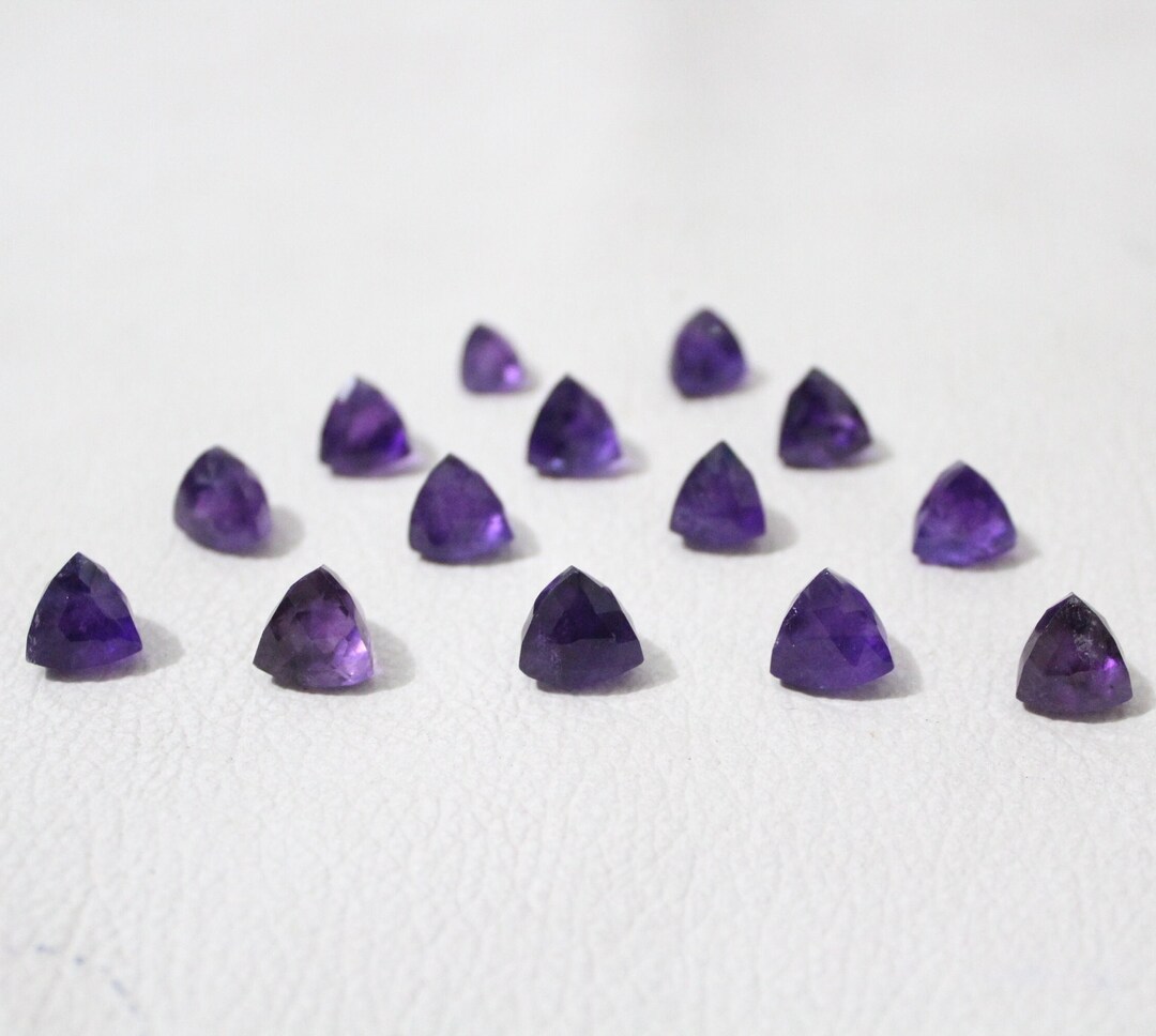 Faceted Trillion Amethyst Gemstone: AAA Quality Jewelry Making (8-11 Mm ...
