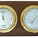 Tabic Brass Tide Clock & Barometer With Built in Hygrometer and ...
