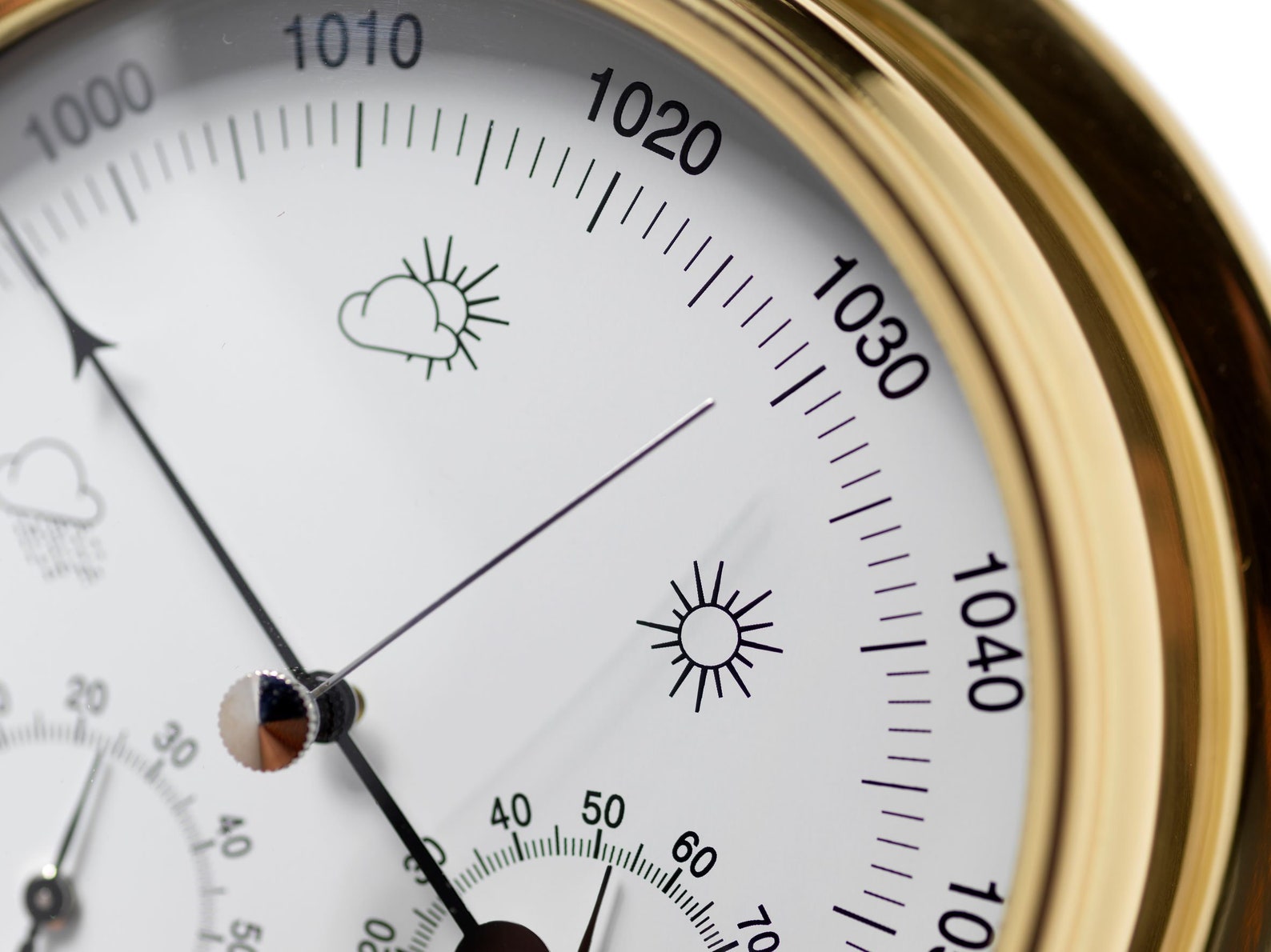 Tabic Solid Brass Barometer With Built in Hygrometer and | Etsy