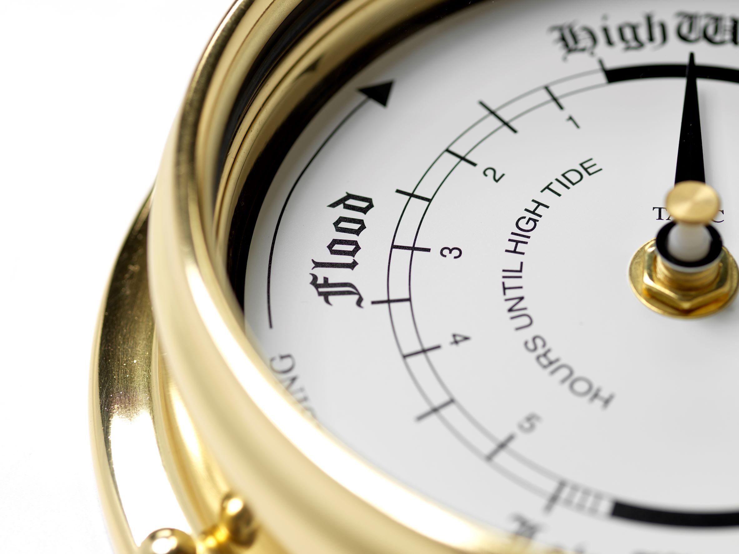 Tabic Tide Clock Traditional Brass Tideclock Heavy Lacquered - Etsy