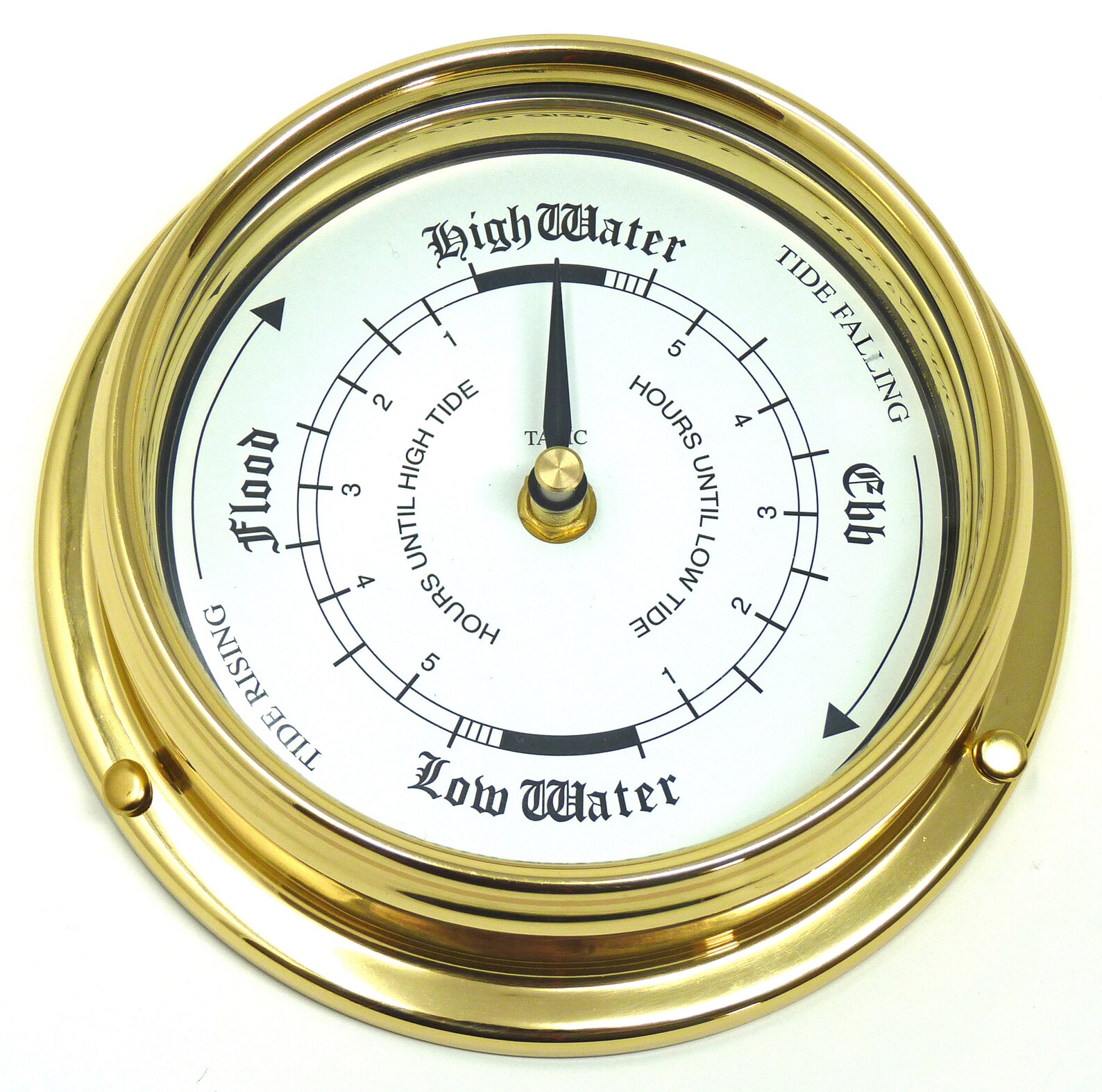 Tabic Tide Clock, Traditional Brass Tideclock, Heavy Lacquered Brass 1 ...