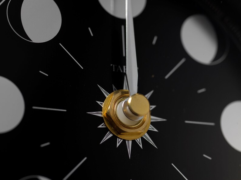 Handmade Prestige Moon Phase Clock in Solid Brass With A Jet | Etsy