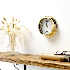 Tabic Tide Clock, Traditional Brass Tideclock, Heavy Lacquered Brass (1 ...