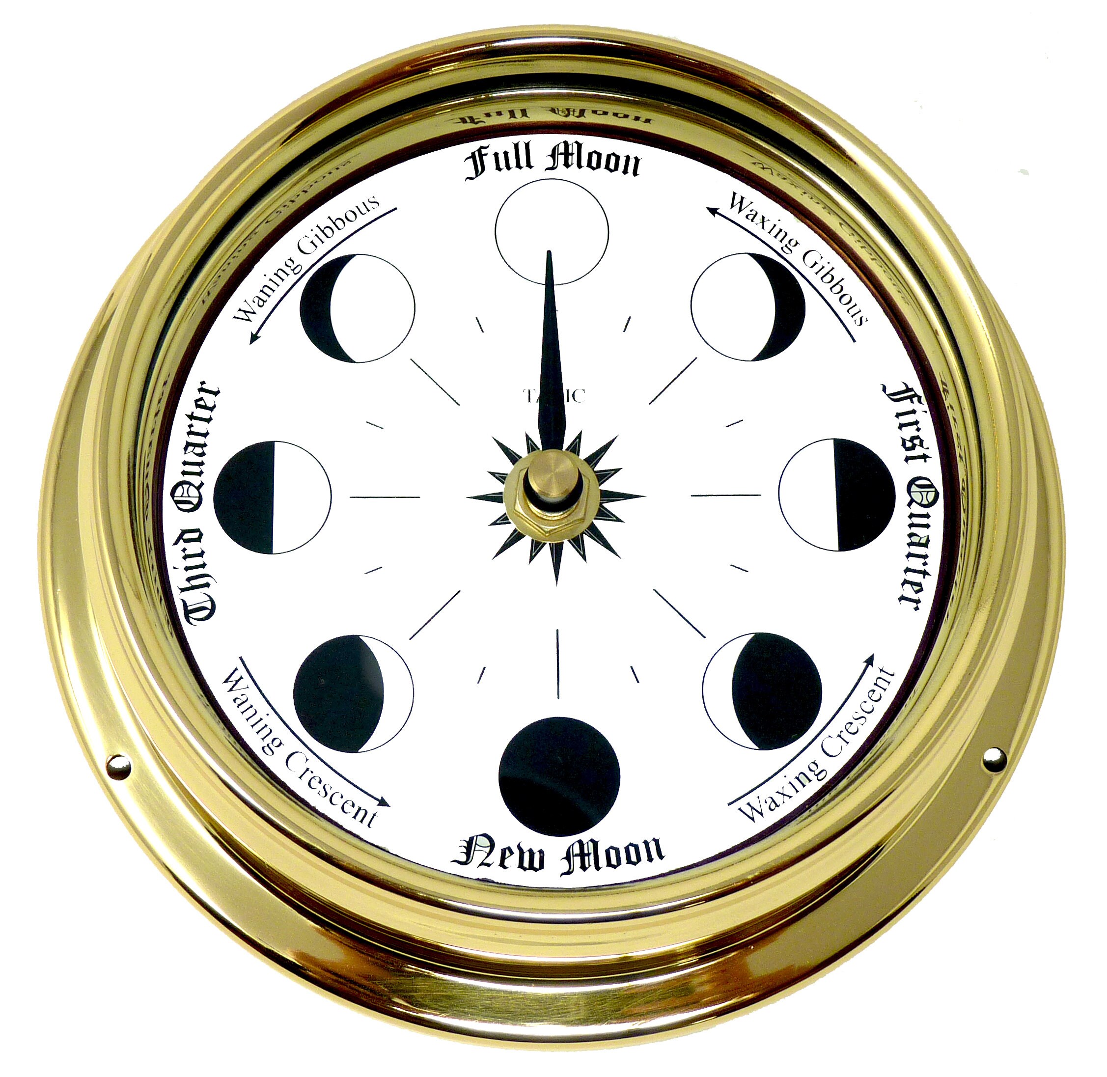 Handmade Solid Brass Moon Phase Clock - Etsy