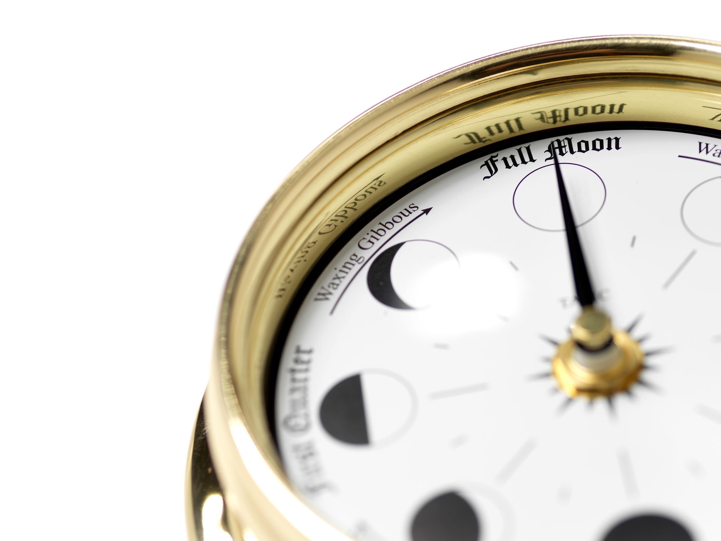 Handmade Solid Brass Moon Phase Clock - Etsy