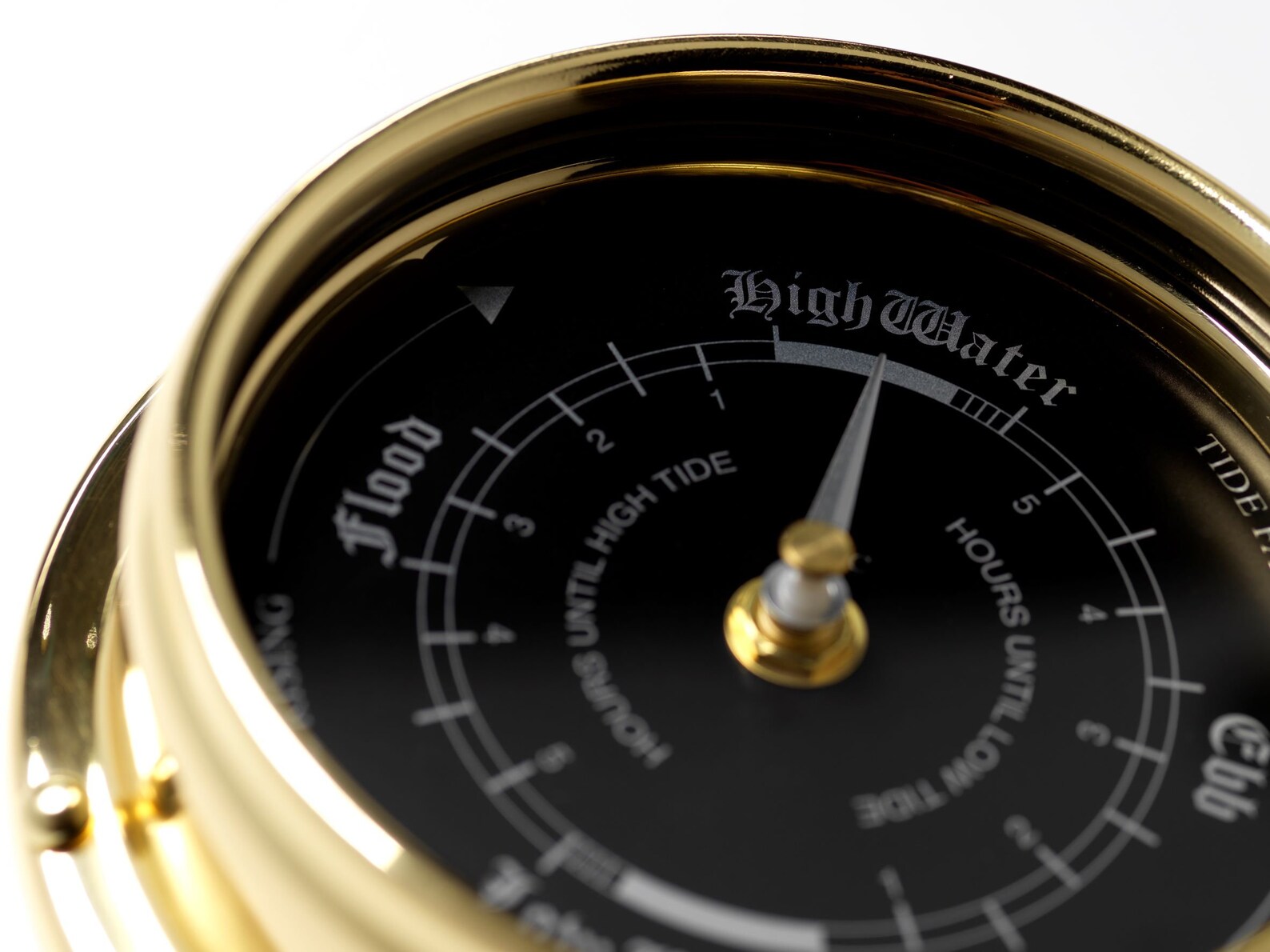 Handmade Prestige Tide Clock in Solid Brass With a Jet Black - Etsy