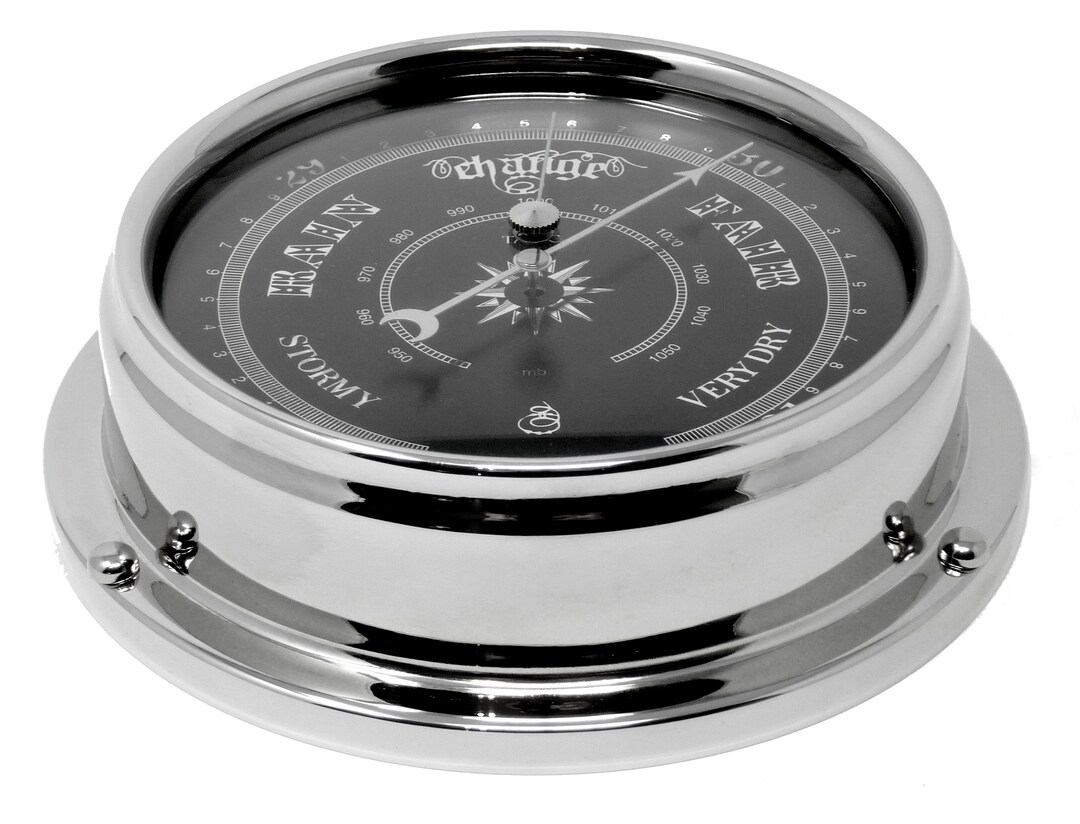 Tabic Prestige Traditional Barometer in Chrome With a Jet - Etsy