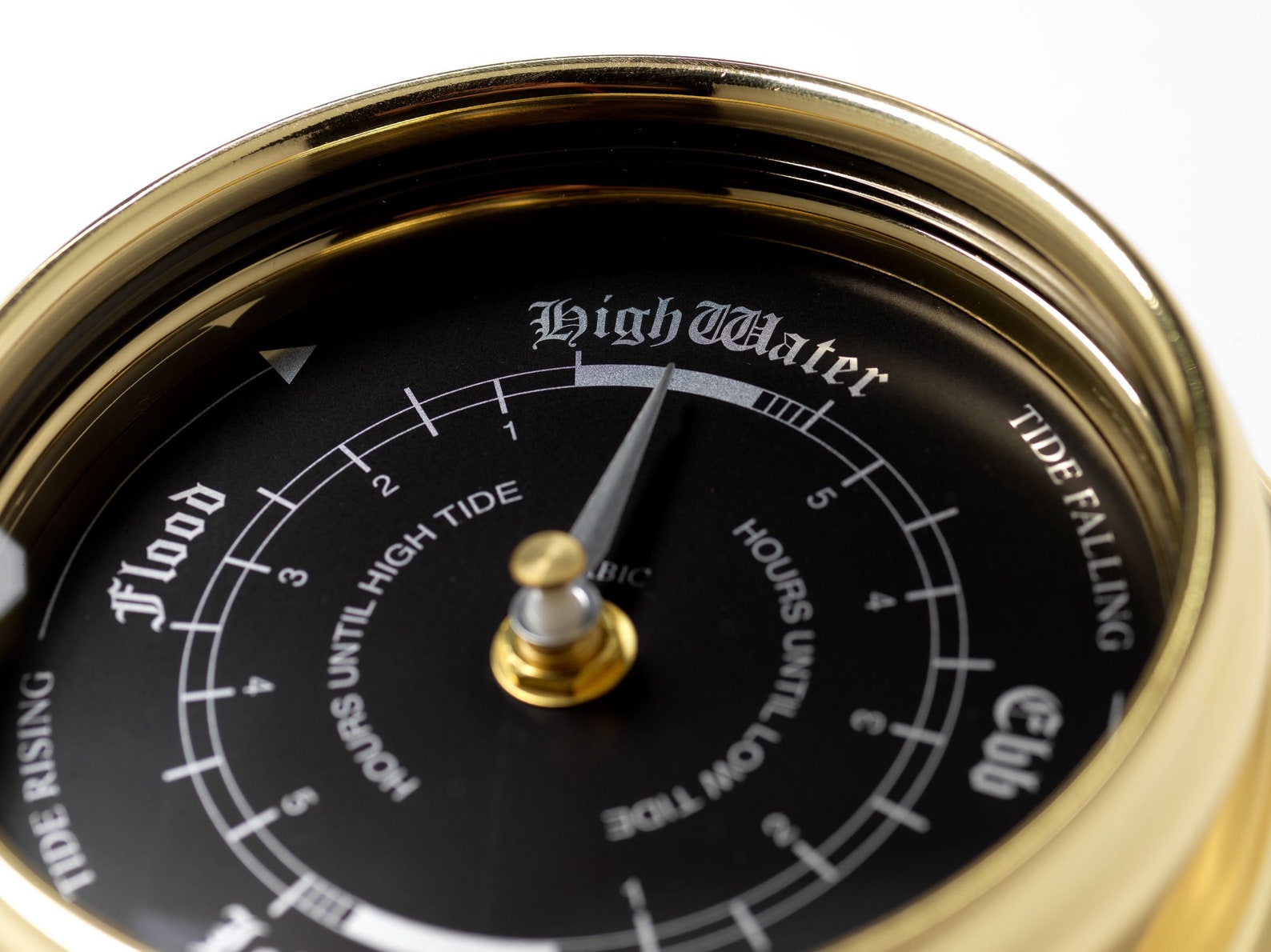 Handmade Prestige Tide Clock in Solid Brass With a Jet Black - Etsy