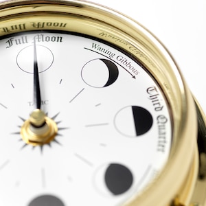 Handmade Solid Brass Moon Phase Clock - Etsy