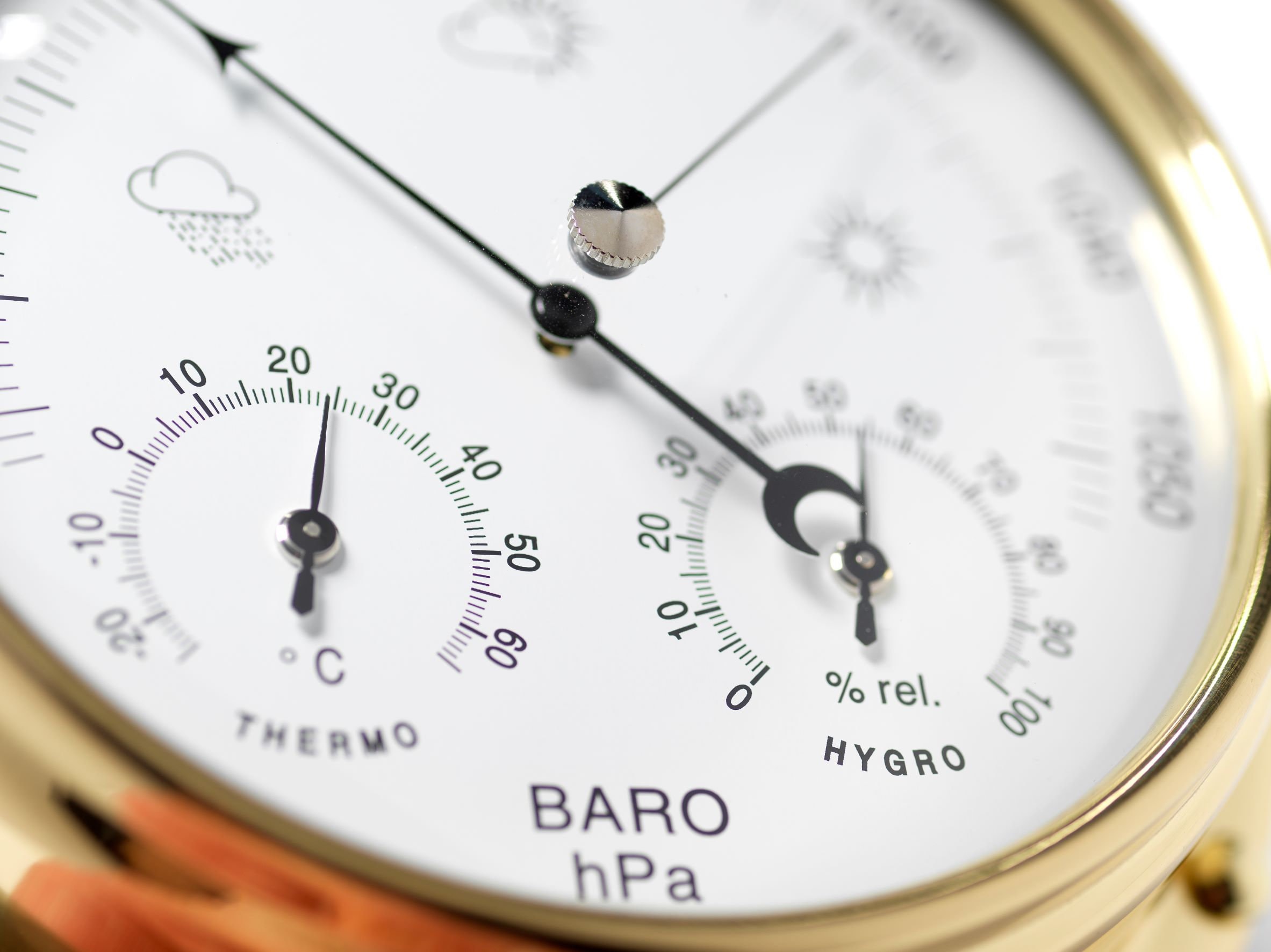 Tabic Solid Brass Barometer With Built in Hygrometer and - Etsy UK