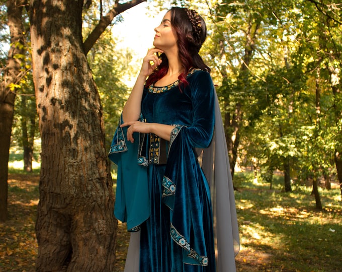 Elven Dress Lord of the Rings Dress Galadriel Dress Made | Etsy