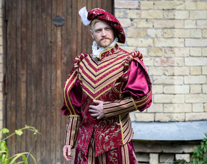 Renaissance Men's Costume Medieval Costume Prince | Etsy