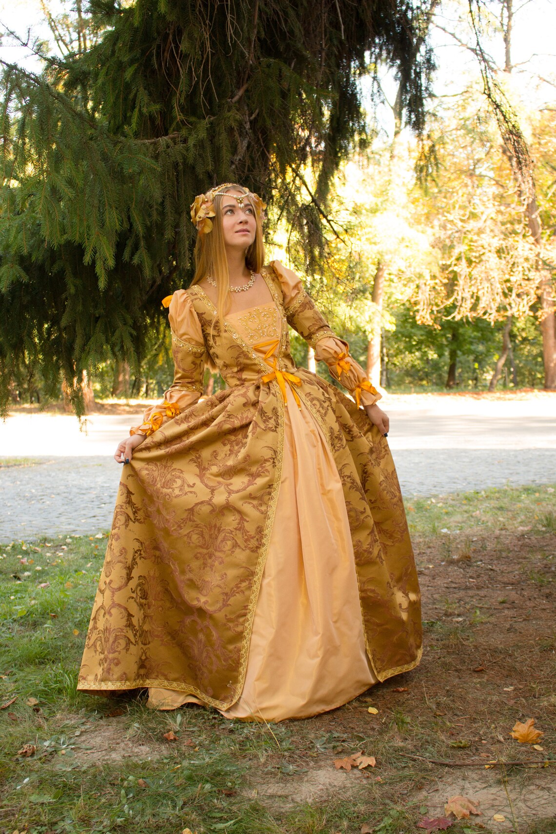 Italian Renaissance Dress Lucrezia Borgia 15th Century Dress Etsy