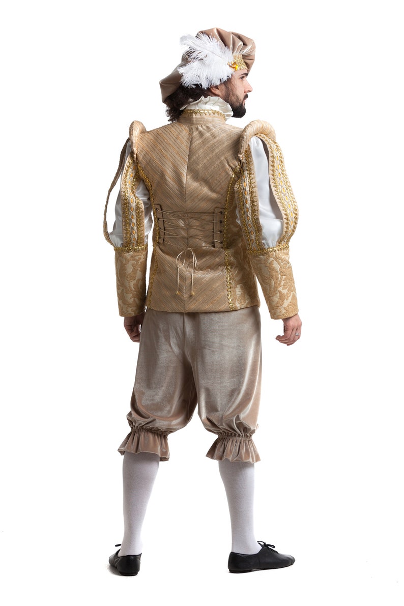 Golden Renaissance Men's Costume Medieval Costume Prince - Etsy