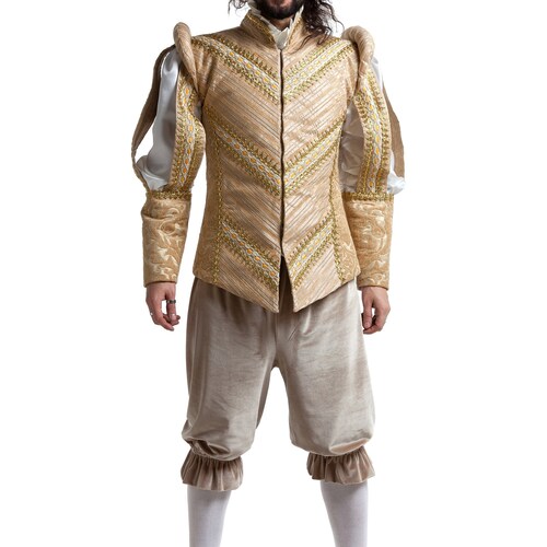 Golden Renaissance Men's Costume Medieval Costume Prince - Etsy