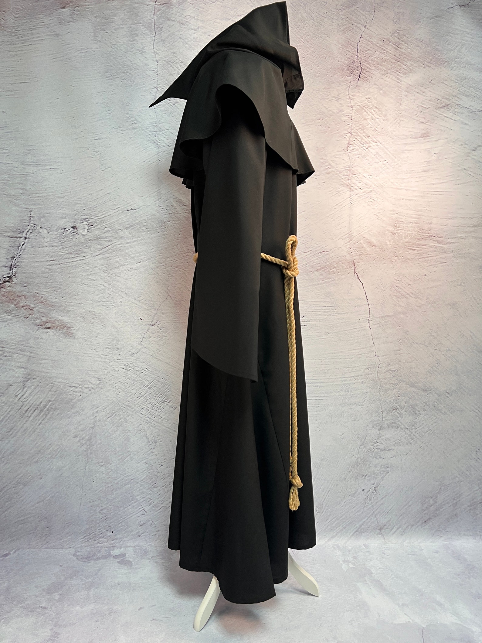 Medieval Monk Costume, Grim Reaper Costume, Robe and Hood, Friar ...
