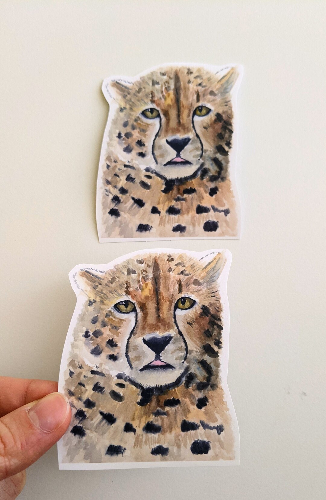 Gepard Vinyl Sticker, Aquarell Gepard Sticker, für Laptops ...