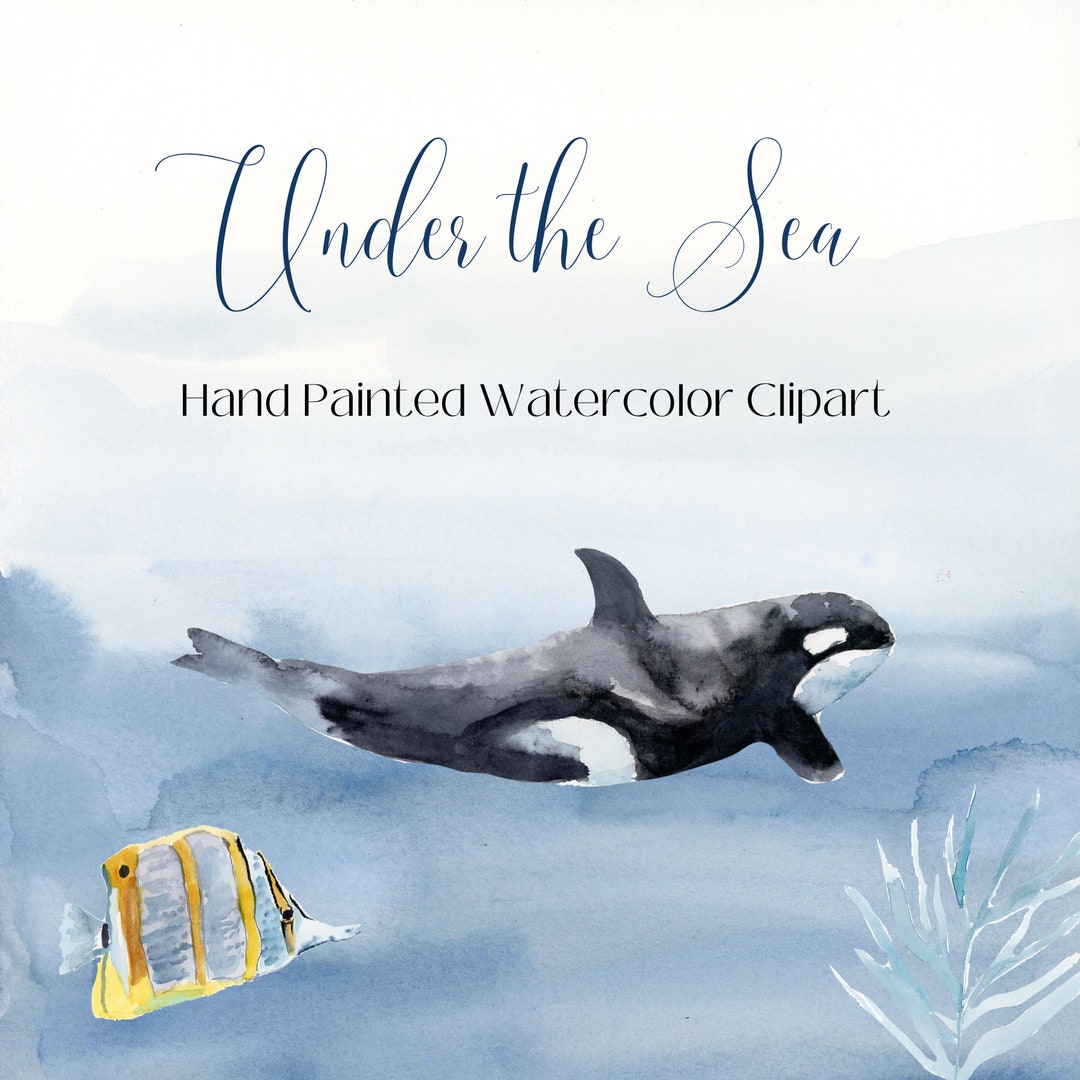 Under the Sea | Watercolor Clipart | Digital Download | Ocean ...