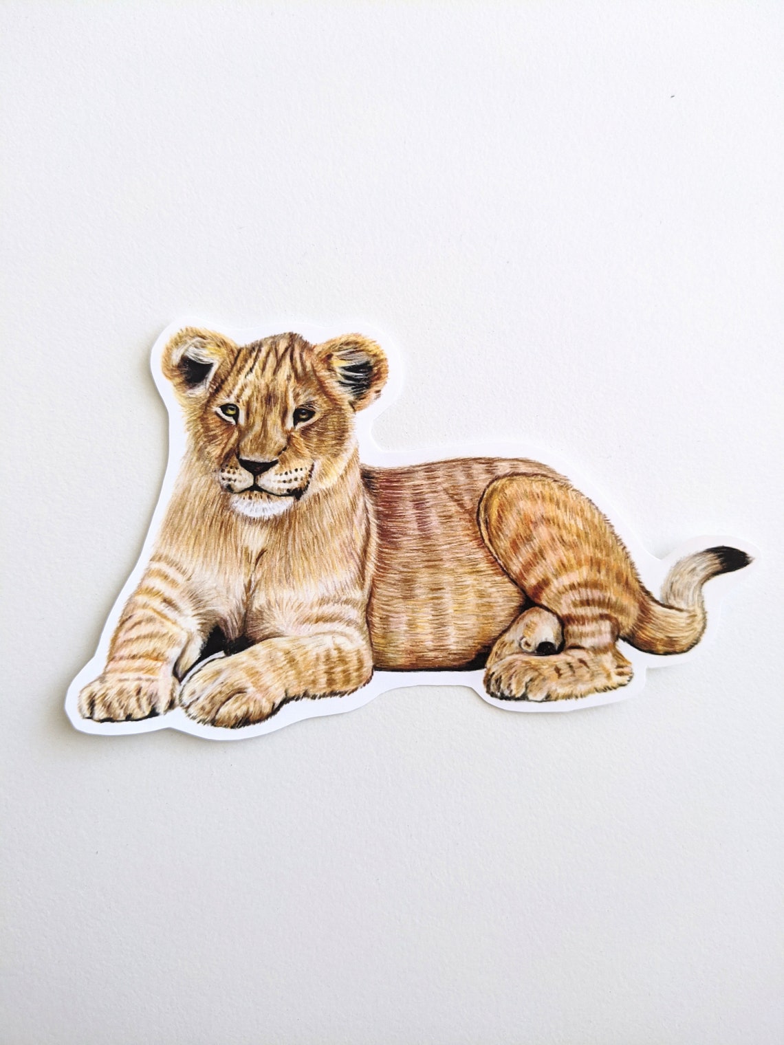 Löwe Sticker, Buntstift Löwe Vinyl Sticker, Wildlife Die Cut Sticker ...