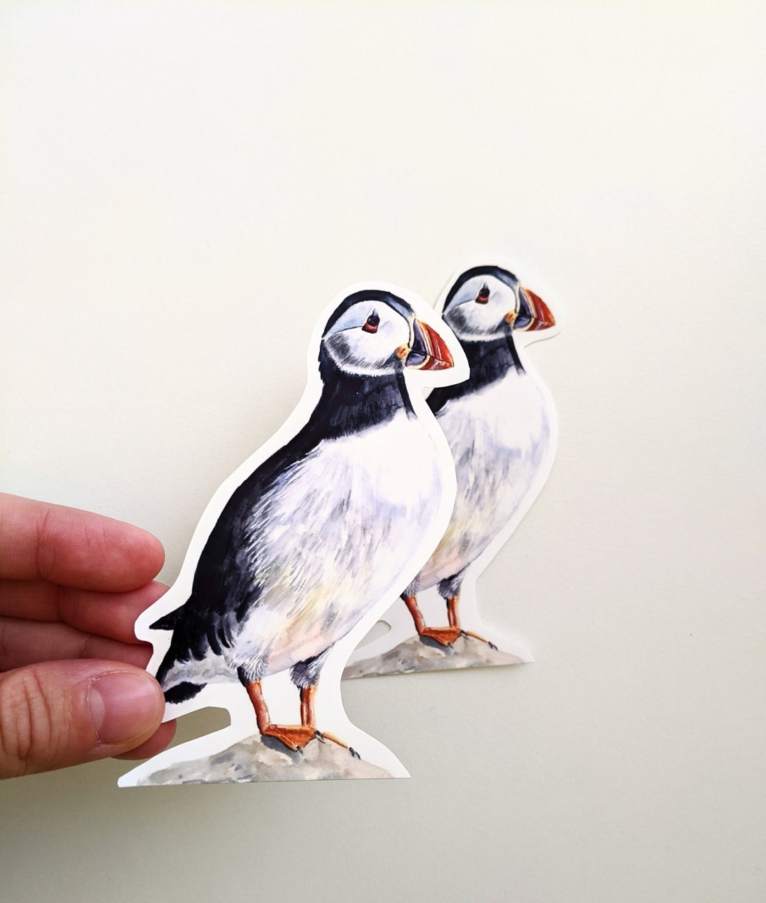 Puffin Vinyl Stickers, Watercolor Puffin Bird Stickers, for Laptops and ...