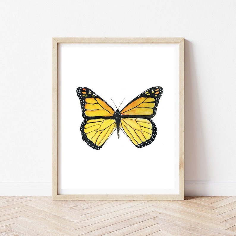 Watercolor Monarch Butterfly Printable DIGITAL DOWNLOAD - Etsy