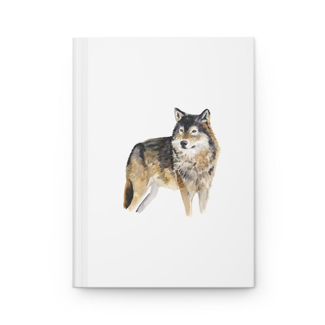 Wolf-themed Hardcover Journal for Nature Lovers | Eco-friendly Writing ...