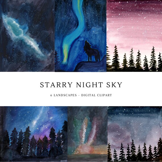 Starry Night Clipart