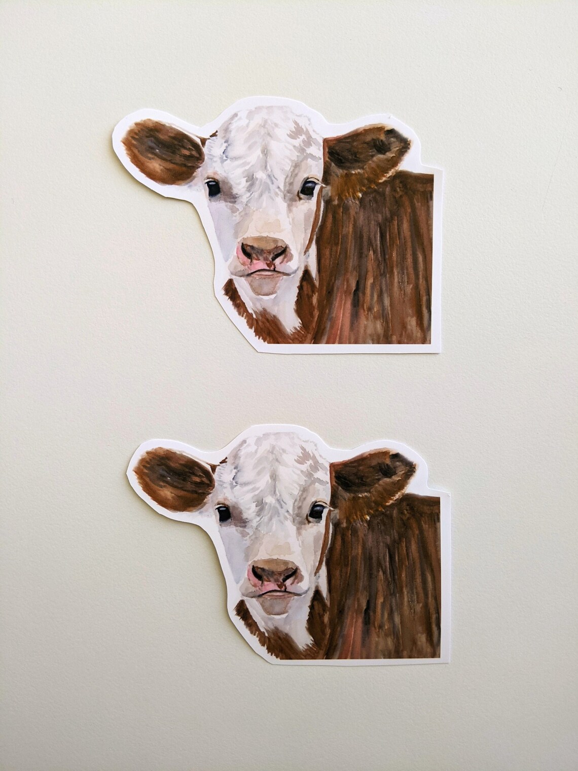 Baby Cow Sticker Watercolor Calf Vinyl Stickers for Water - Etsy