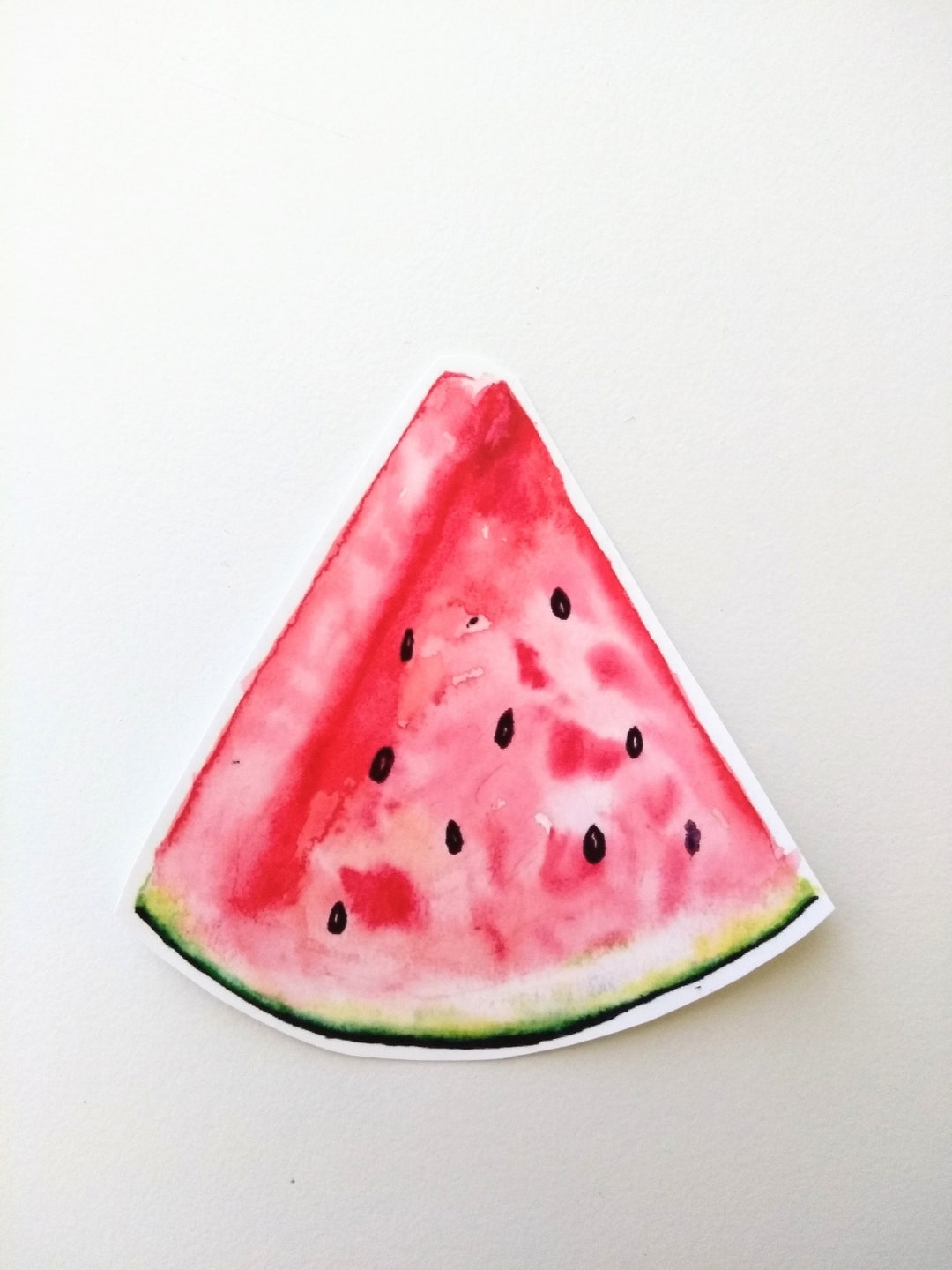 Aesthetic Watermelon Stickers, Watercolor Vinyl Stickers, for Water ...