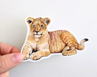 Lion Head Sticker, Lion Sticker, Lion Stickers, Big Cat Sticker ...