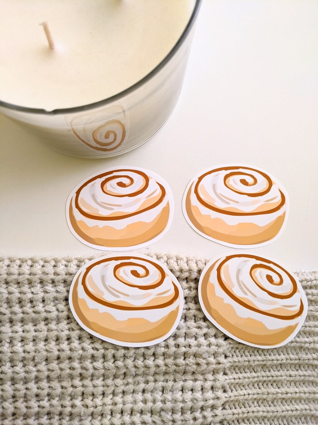 Cinnamon Bun Sticker, for Water Bottles, Laptops, Planners, Cinnamon ...