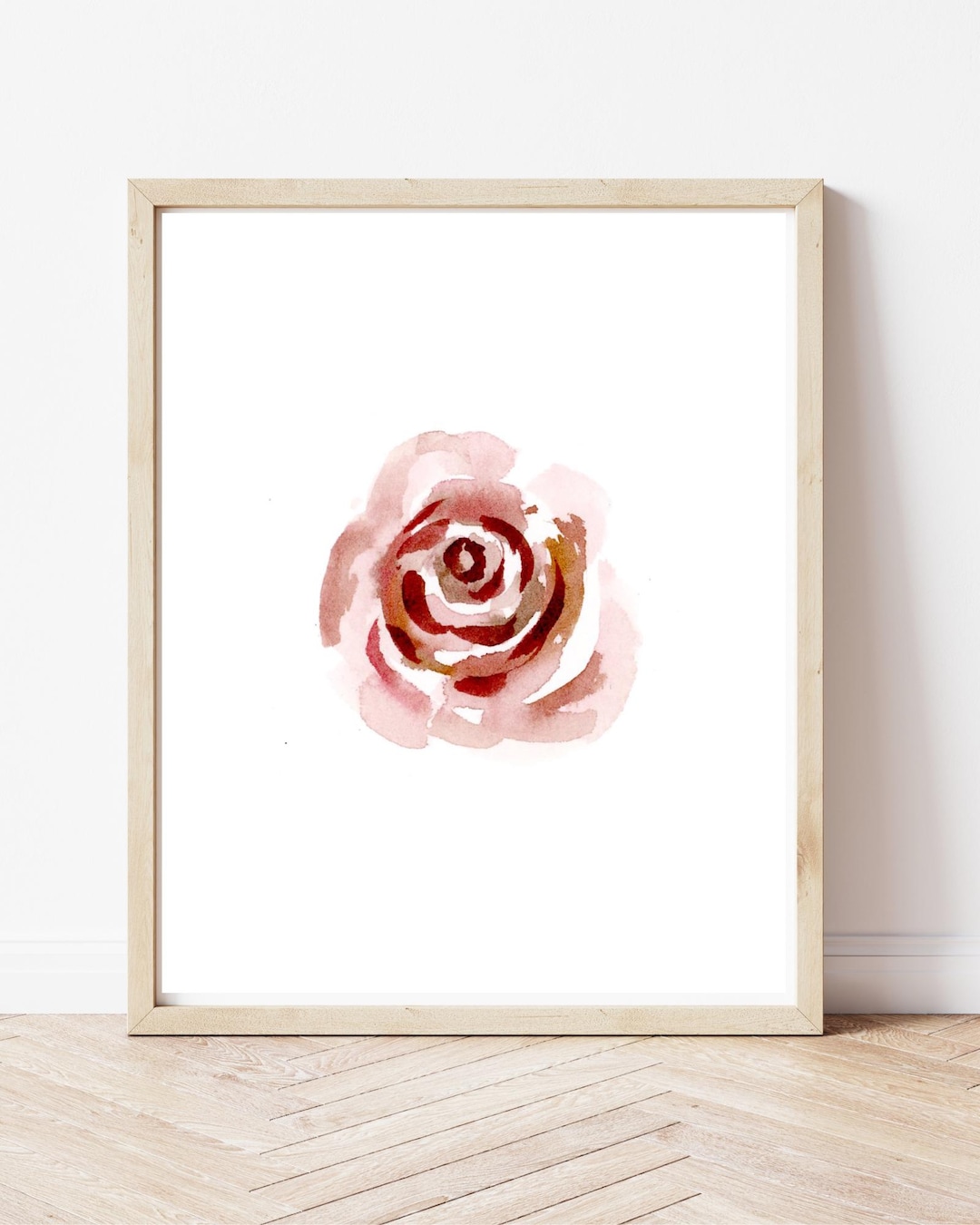 Watercolor Red Rose | Printable | 8"x10" Digital Download - Etsy