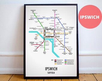 Underground Map | Etsy