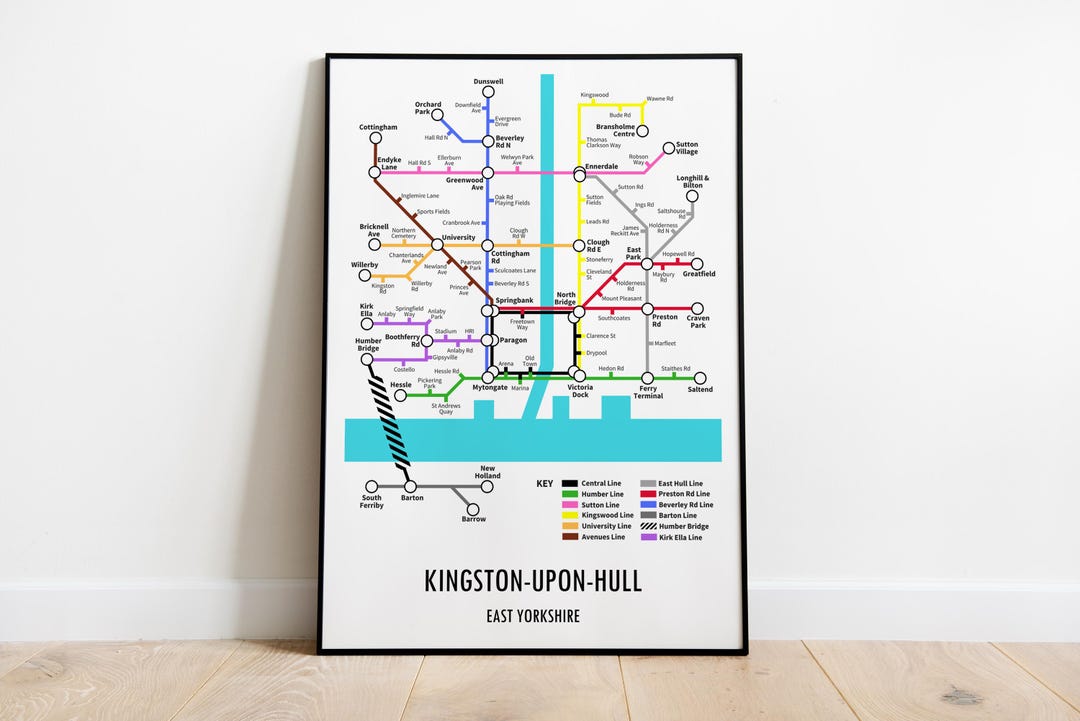 Kingston Upon Hull, East Yorkshire Customisable Underground Style Metro ...