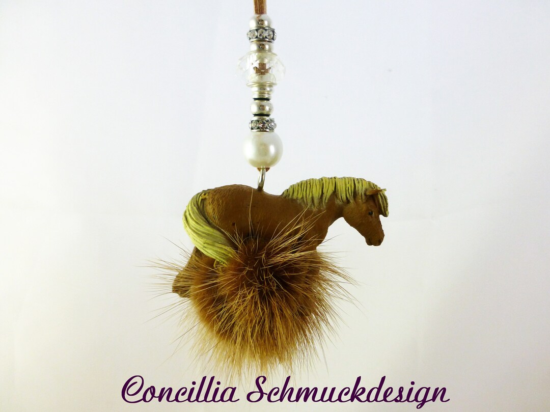 Chain Long Horse Brown Puschel Unique - Etsy