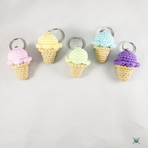 Mini Ice Cream Cone Key Chains - Etsy