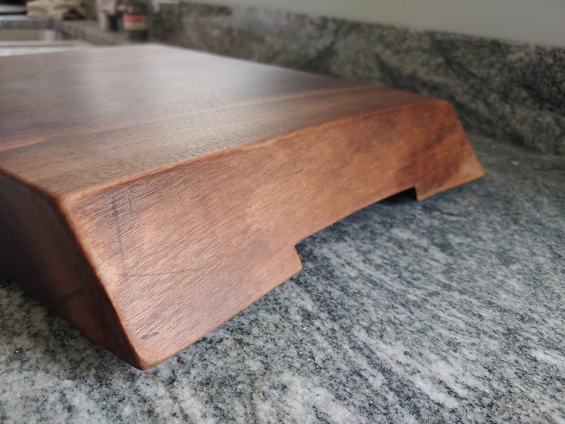 Custom Live Edge Walnut Butcher Block - Etsy