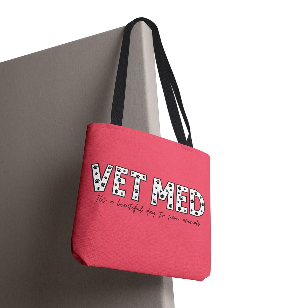 Vet Med Tote Bag, Funny Animal Paw Design - Etsy