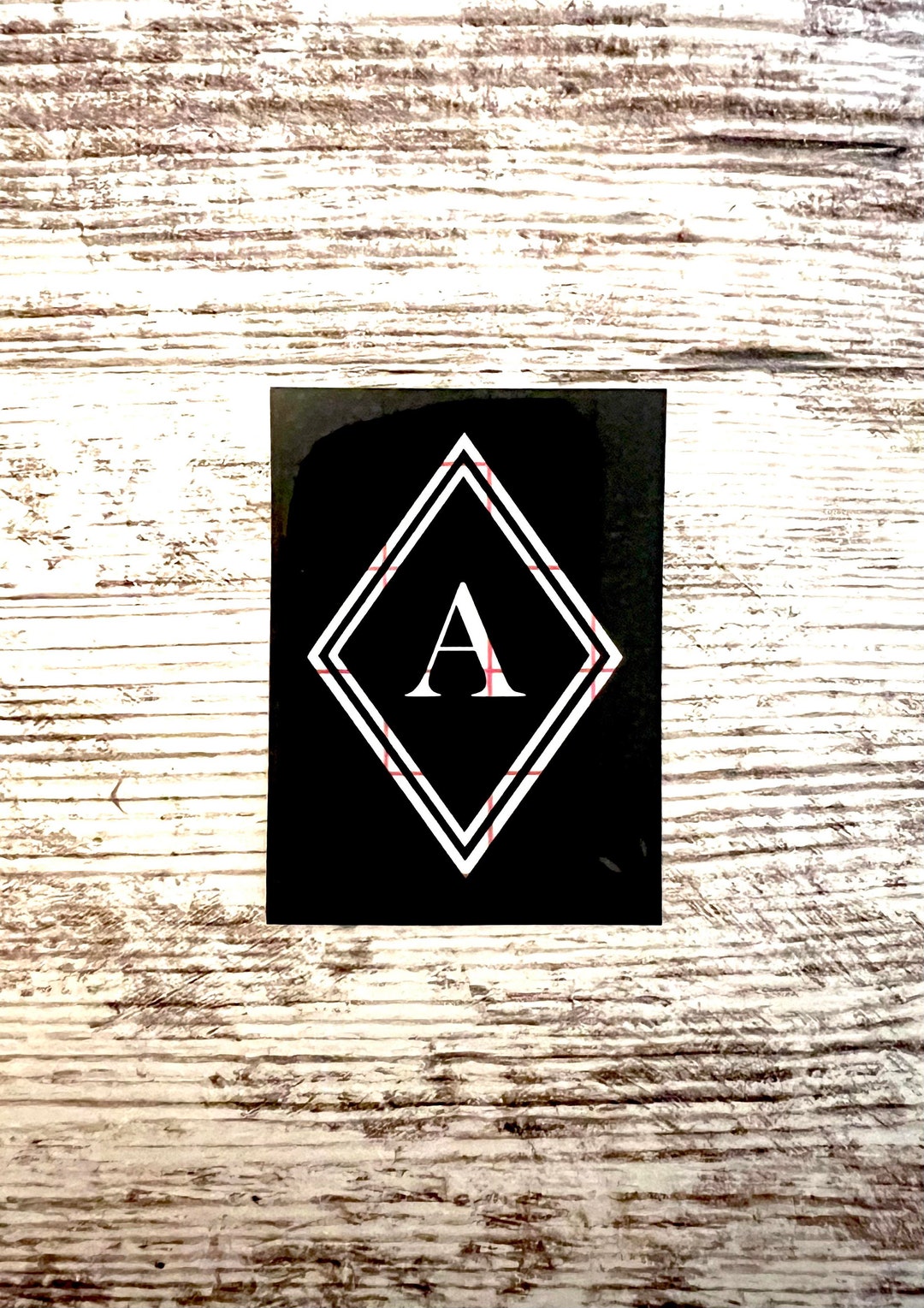 Monogram Etching Stencil, DIY Etched Glass Split Name Stencil for DIY ...