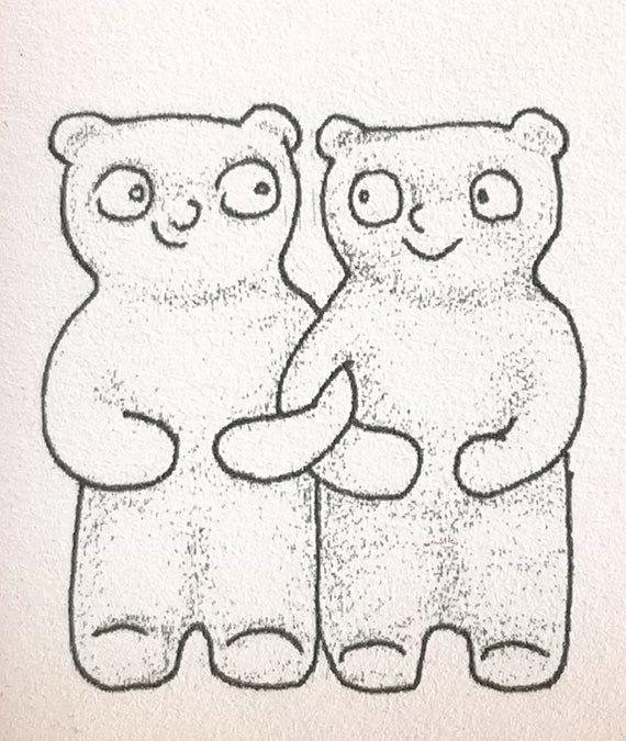 Very Small Drawing in a Wooden Frame | Etsy