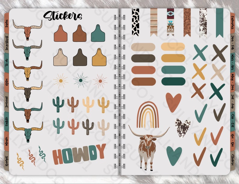 Goodnotes Western Planner - Etsy