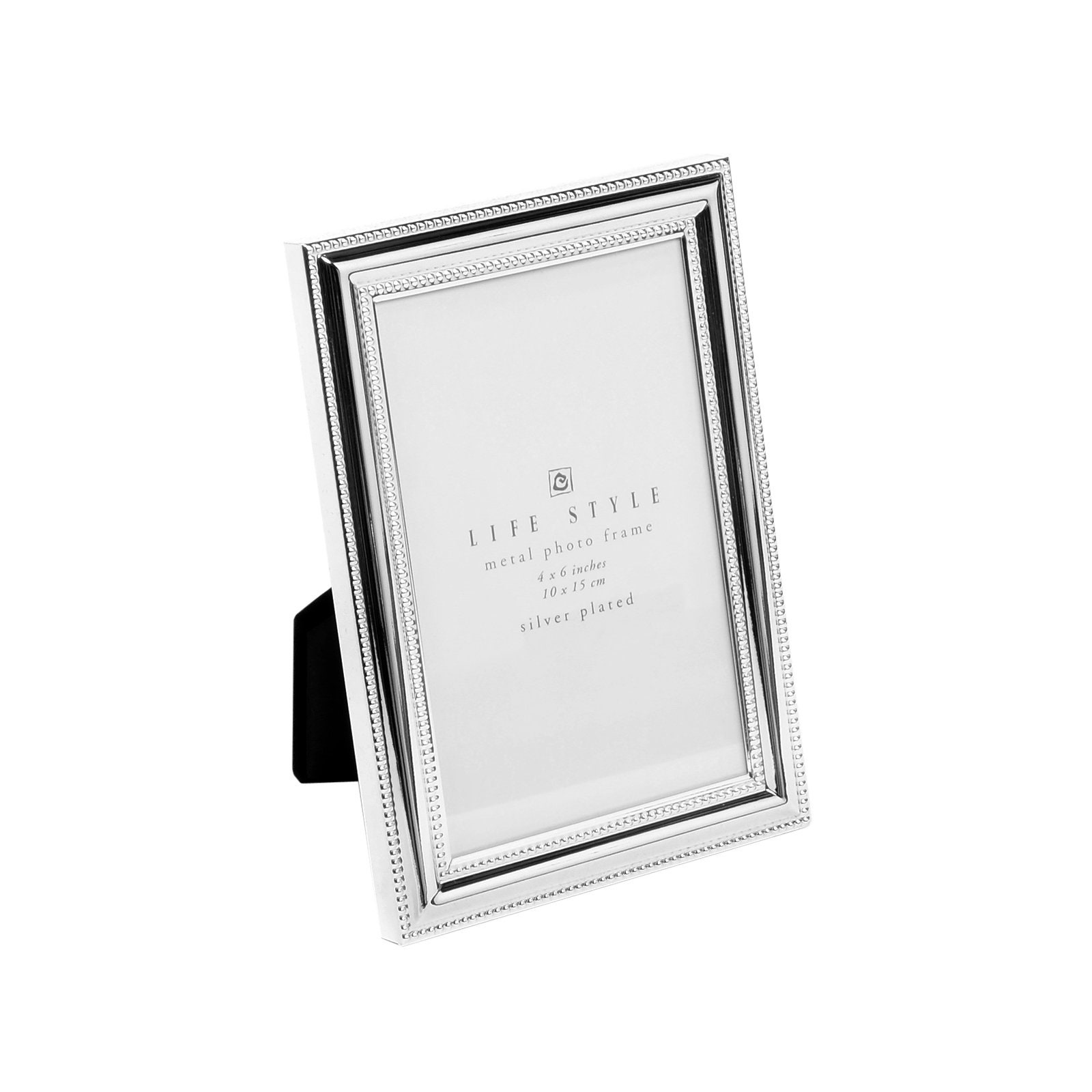 Picture frame photo frame silver plated curved edge beaded | Etsy