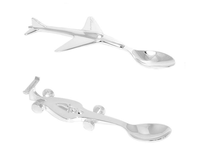 Here Comes the Airplane-custom-baby-infant-spoon-stamped-engraved ...