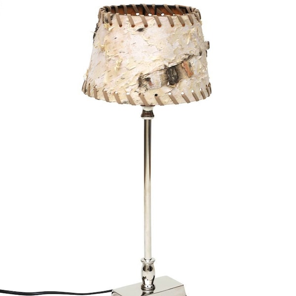 Birch Table Lamp - Etsy