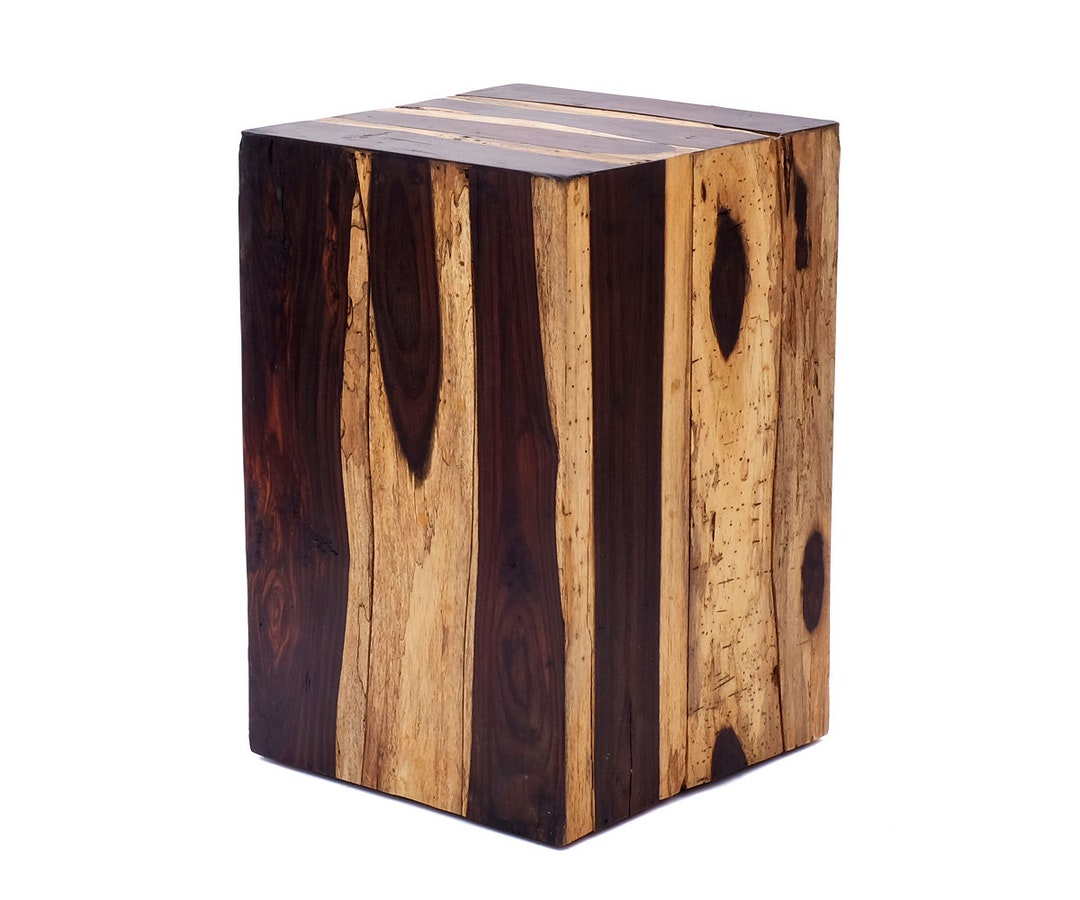 Design Side Table Made of Real Wood Wooden Stool Natural Driftwood ...
