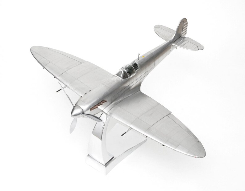 Model Aircraft Supermarine Spitfire Plus Stand Detail-True | Etsy