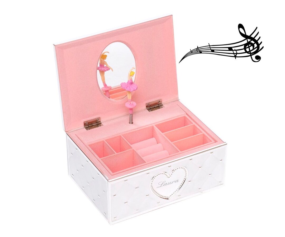 Jewelry Box Music Box Ballerina With Engraving Jewelry Box Music Box ...