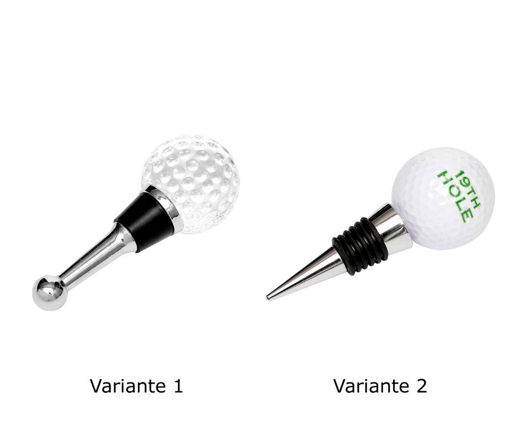 Design Golf Ball Bottle Cap Wine Cap Golfer Gift Idea Champagne Glass ...
